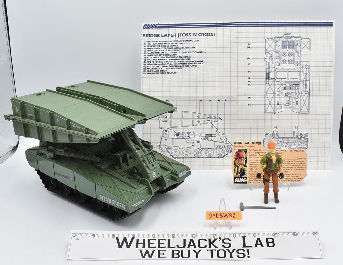 Bridge Layer W/ Tollbooth Complete 1984 GI Joe Hasbro Action Figure ...