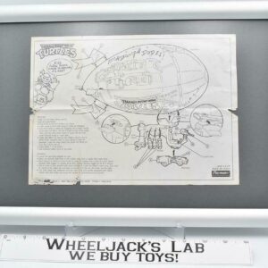 Teenage Mutant Ninja Turtles Blueprint ONLY 1991 Blimp Detachable ...