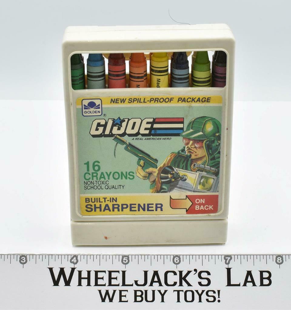 G.I. Joe Crayons W/Case & Built-In Sharpener 1989 Hasbro NEW UNUSED ...