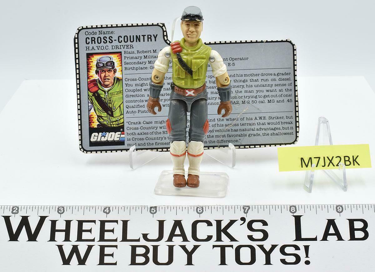 Cross Country V1 100% Complete 1986 GI Joe ARAH Hasbro Action Figure ...