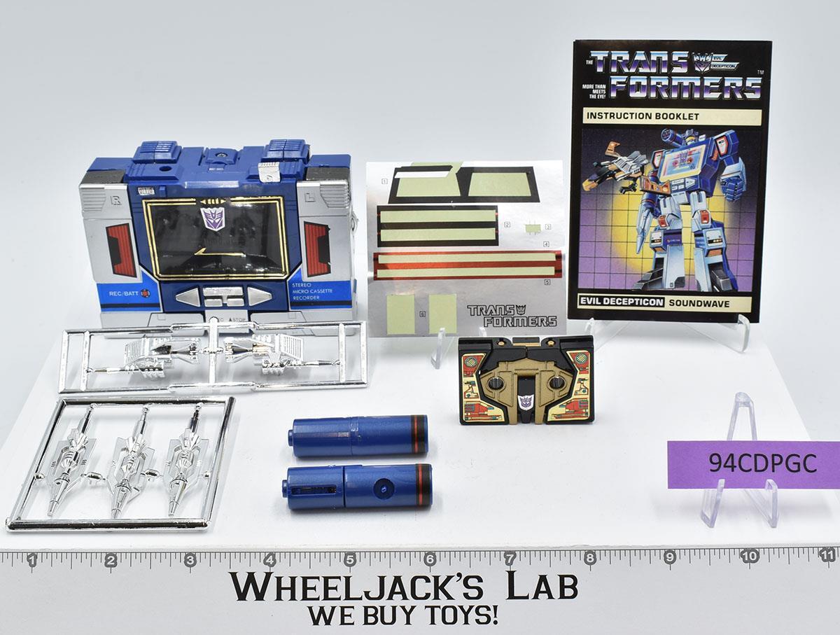 Soundwave WORKS 100% Complete W/Buzzsaw 1985 Vintage G1 Transformers ...