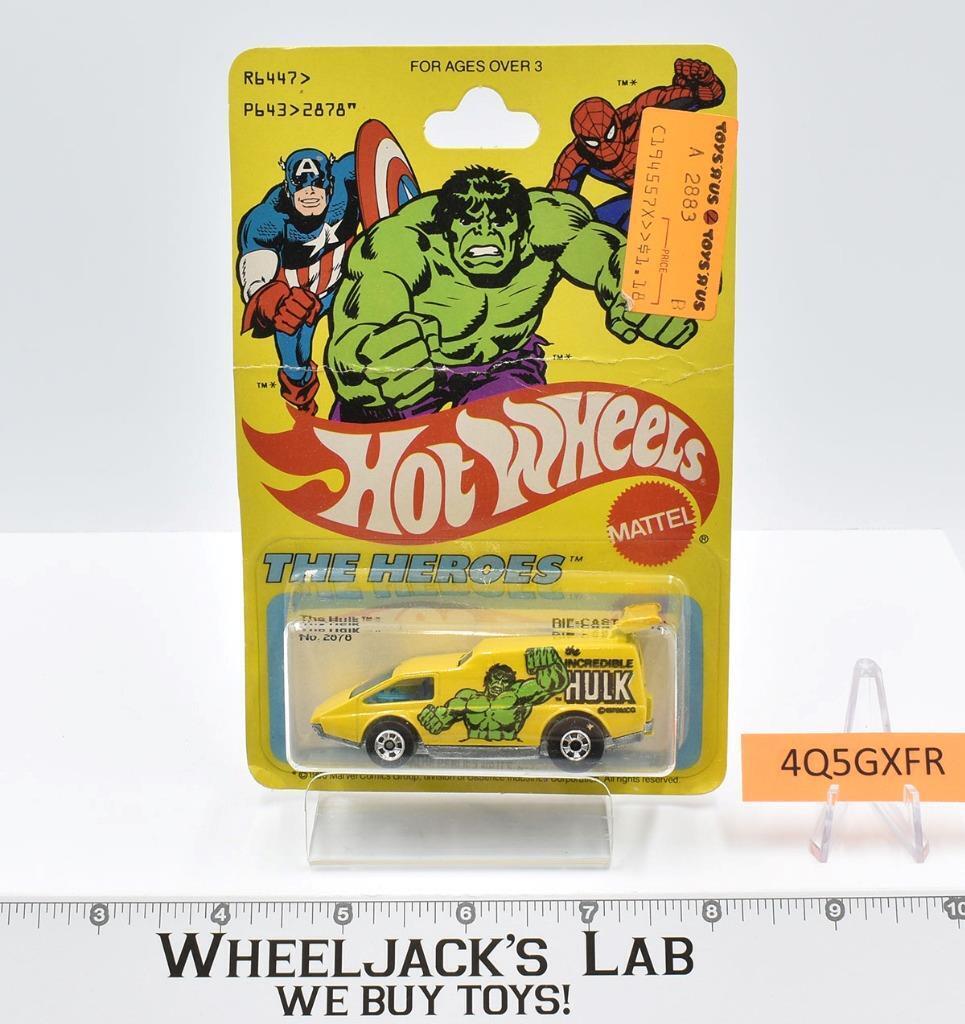 Hulk The Hereos Hot Wheels 1980 Mattel MOSC NEW SEALED - Wheeljack's Lab