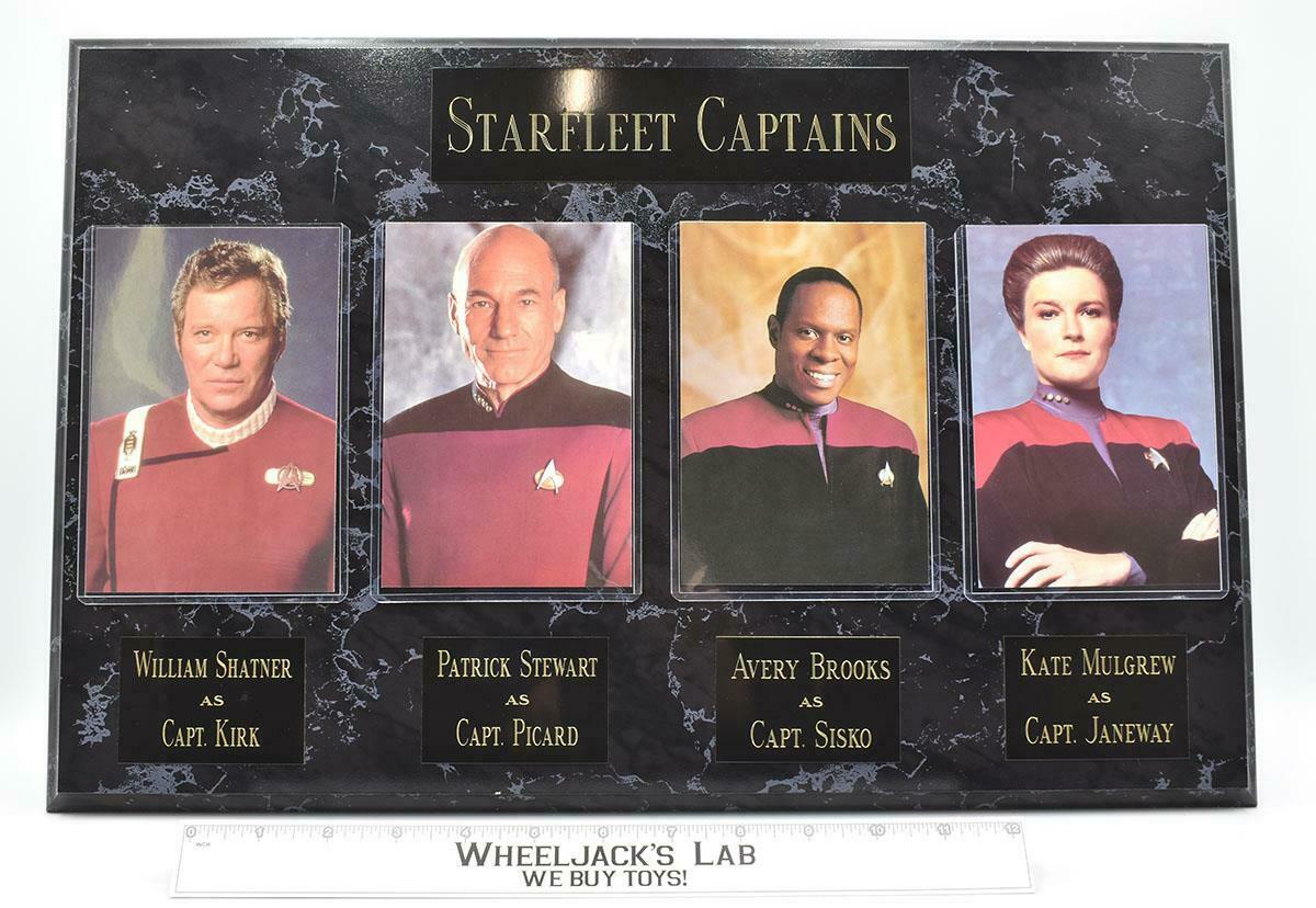 Starfleet Captains Kirk Picard Sisko Janeway Star Trek Limited Edition ...