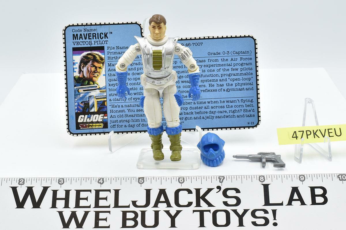 Maverick V1 100% Complete 1987 GI Joe ARAH Vintage Hasbro Action Figure ...