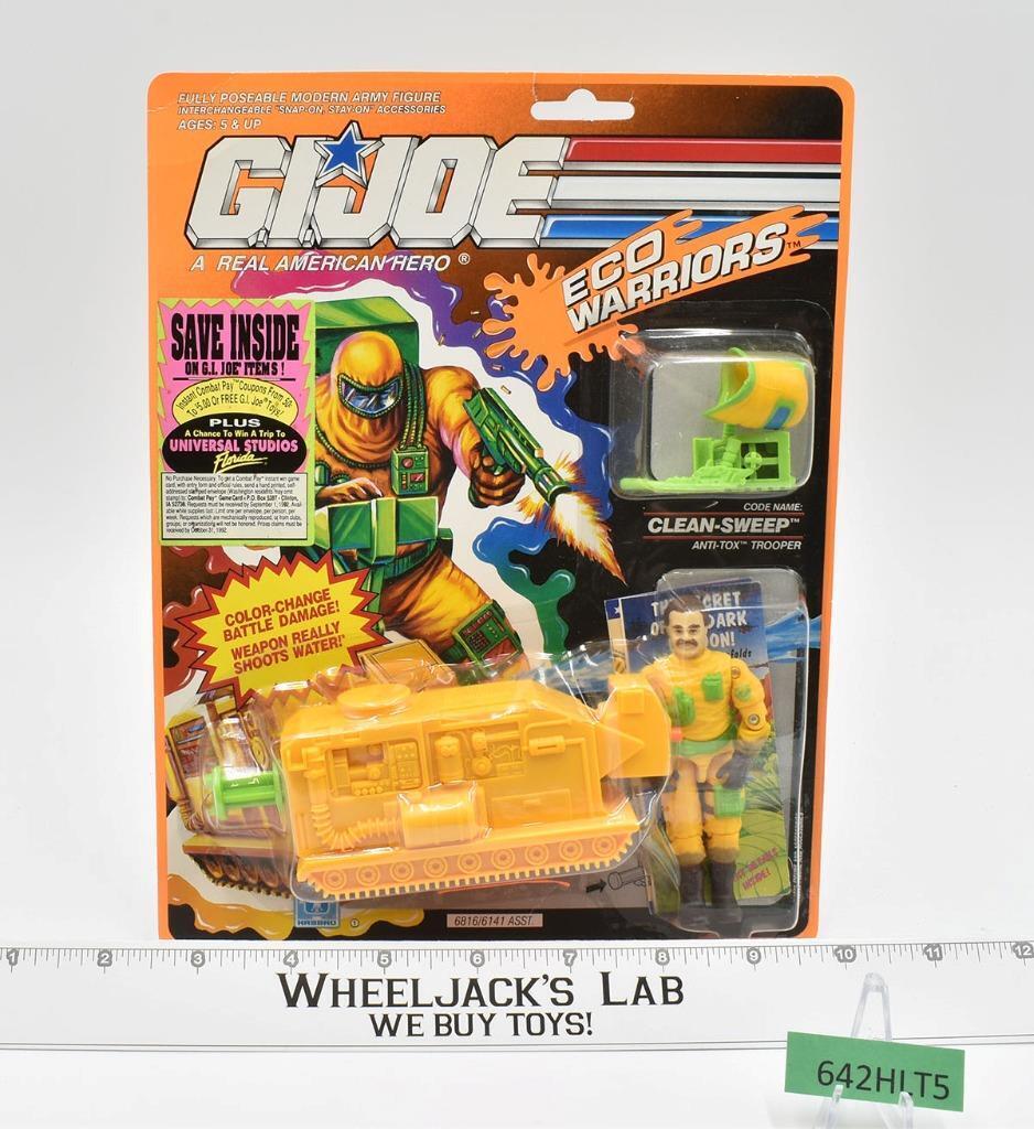 Clean-Sweep GI Joe Eco Warriors 1990 Hasbro Action Figure MOSC SEALED ...