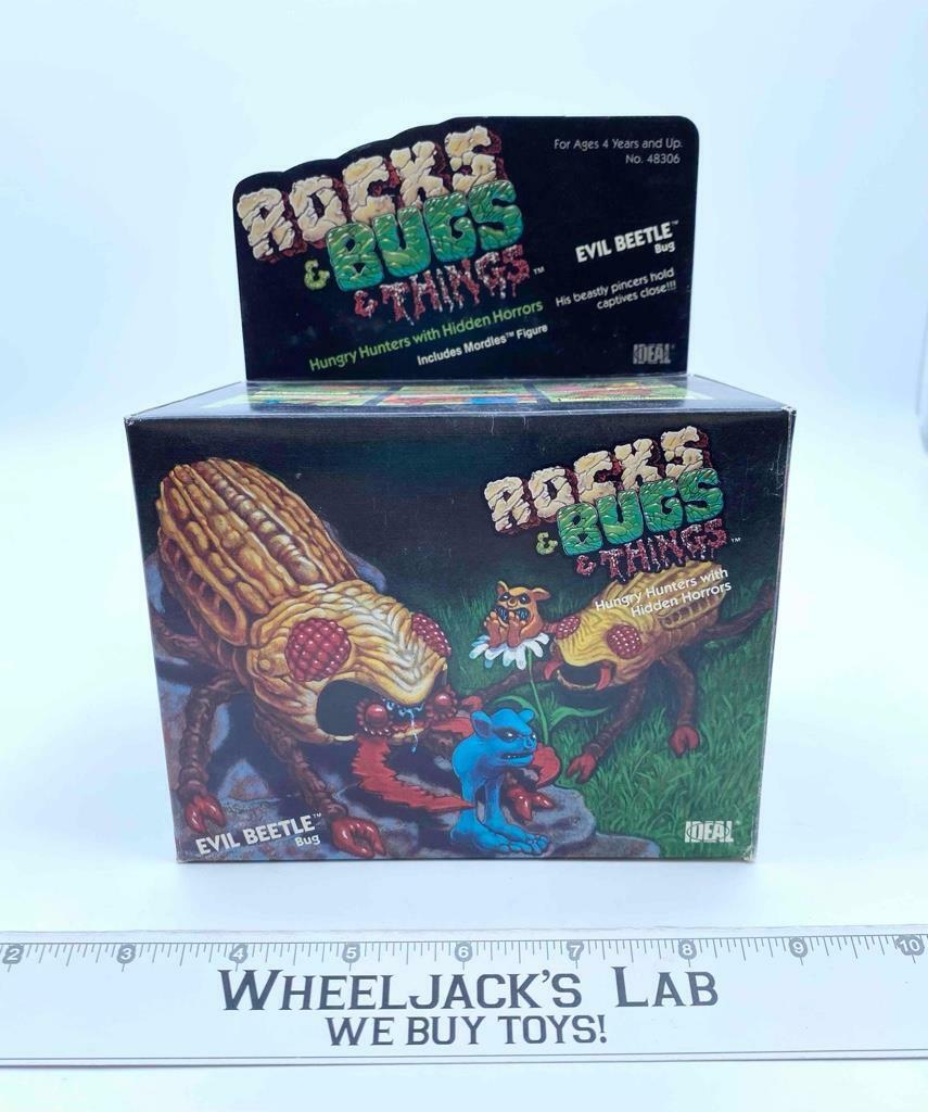 Evil Beetle Rocks & Bugs & Things 1985 Ideal Vintage Action Figure W ...