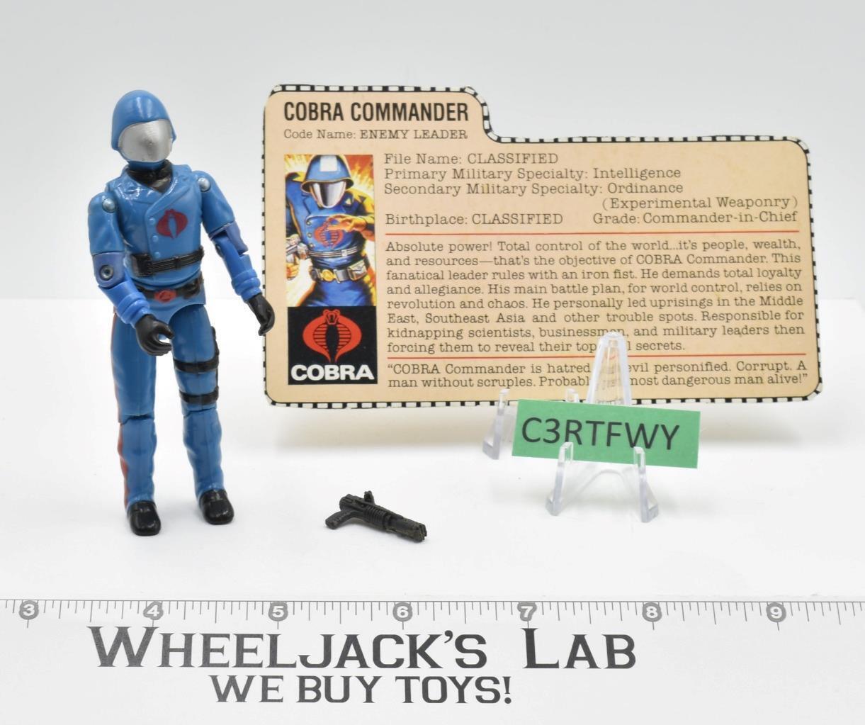 Cobra Commander V1.5 100% Complete G.I. Joe 1983 Hasbro Vintage Action ...