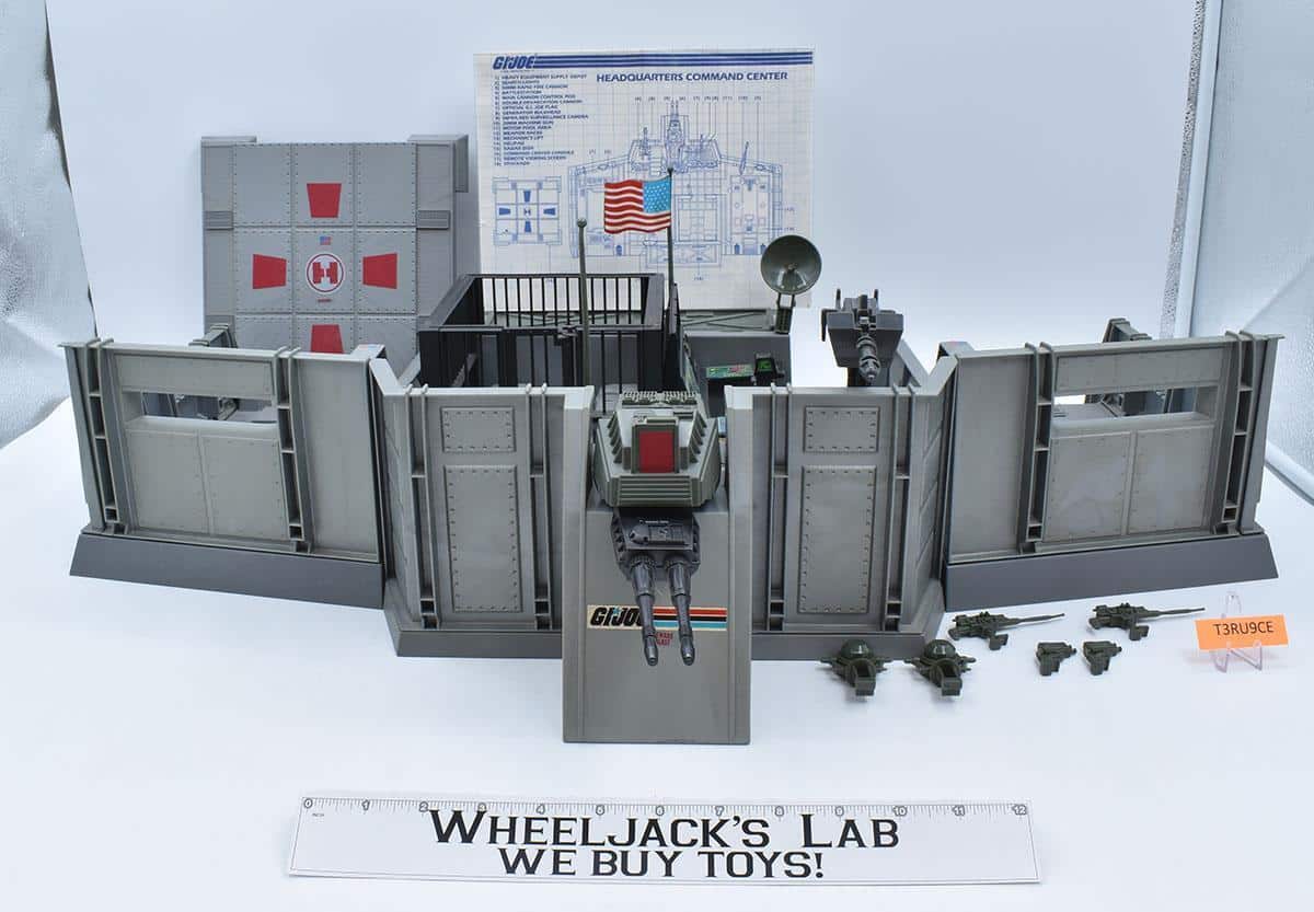Headquarters Command Center Complete Unbroken NO REPRO GI Joe 1983 Hasbro - Wheeljack's Lab