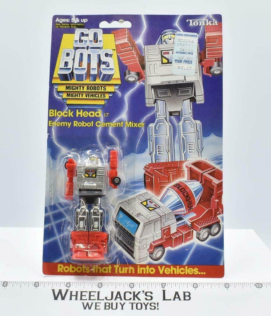 Block Head Enemy Robot Cement Mixer MOSC NEW Gobots 1984 Tonka Action ...
