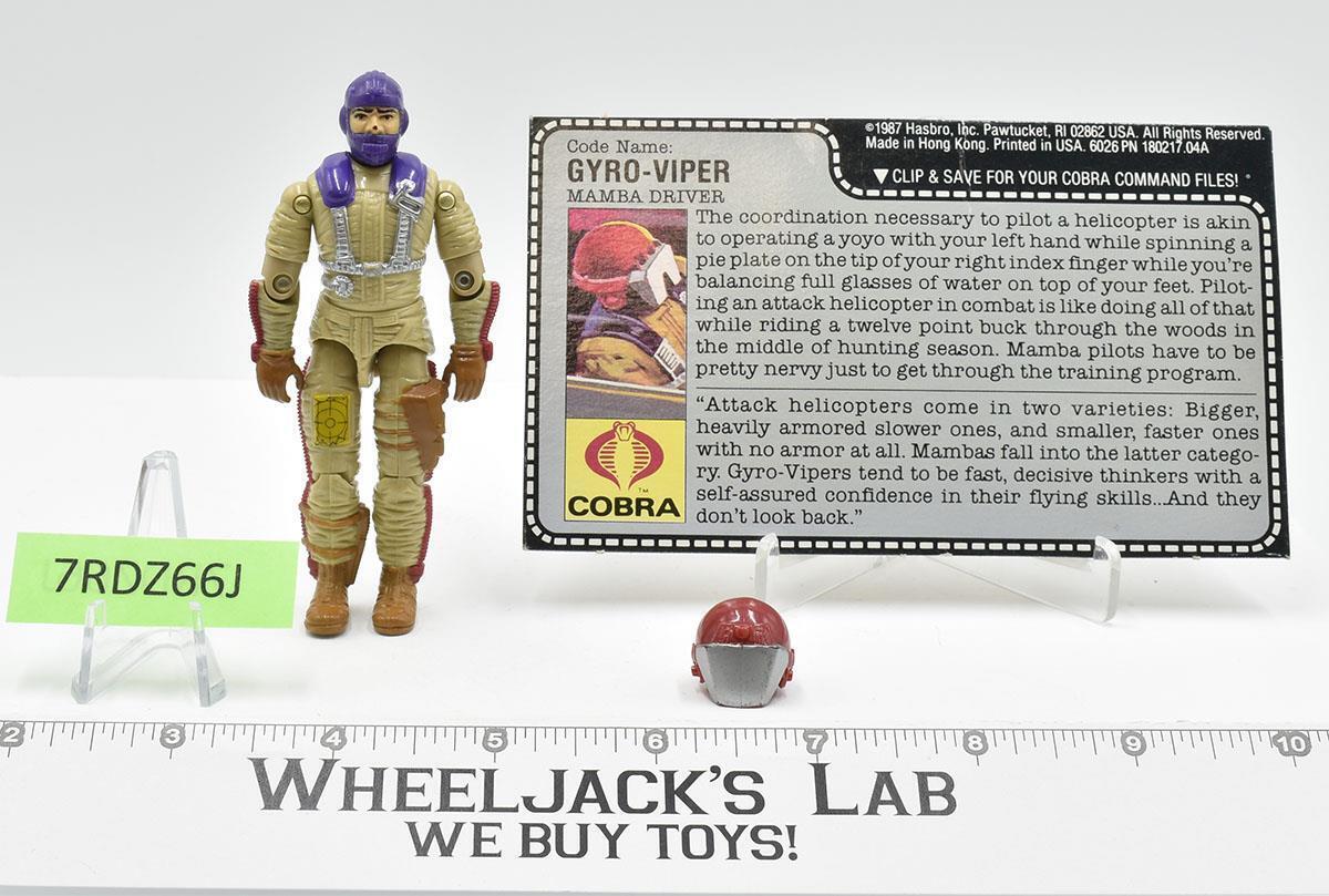 Gyro-Viper V1 100% Complete 1987 GI Joe ARAH Hasbro Vintage Action ...