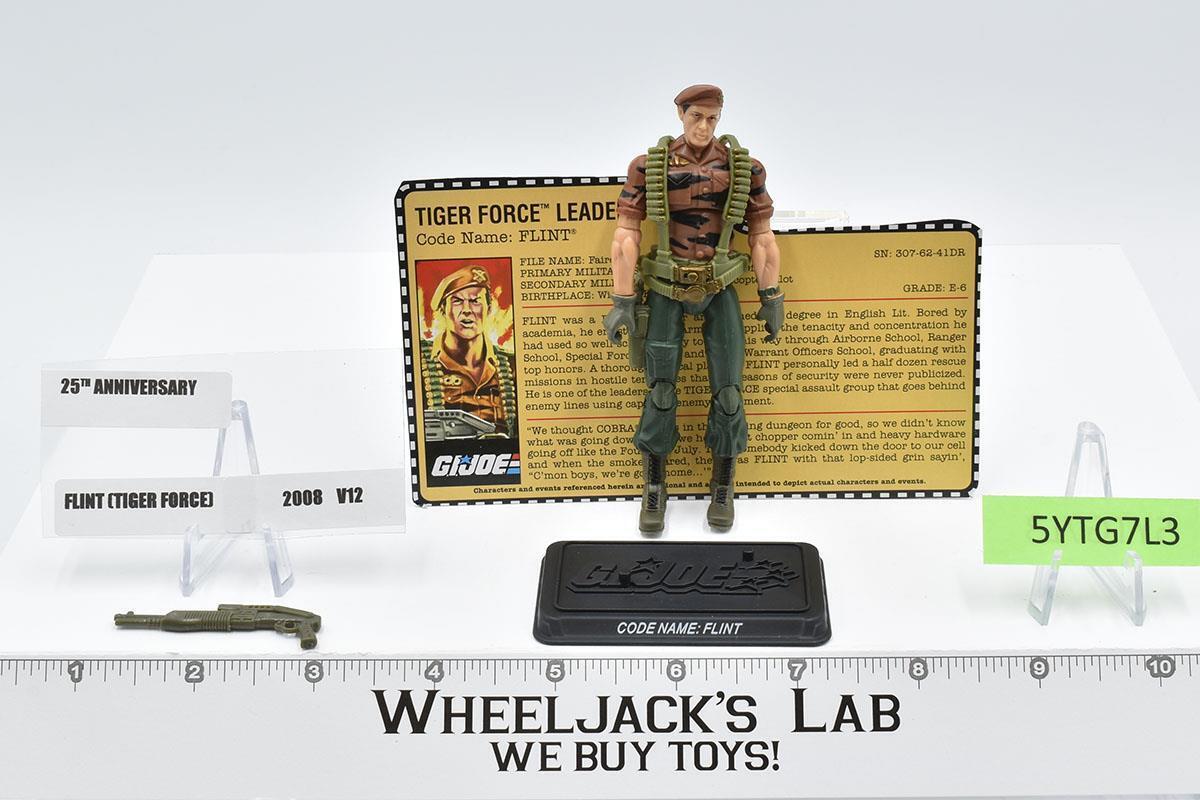 Flint Tiger Force v12 100% Complete GI Joe 25th Anniversary 2008 Hasbro ...