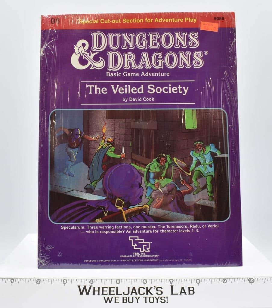The Veiled Society Basic Solo Adventure Dungeons & Dragons 1984 SEALED ...