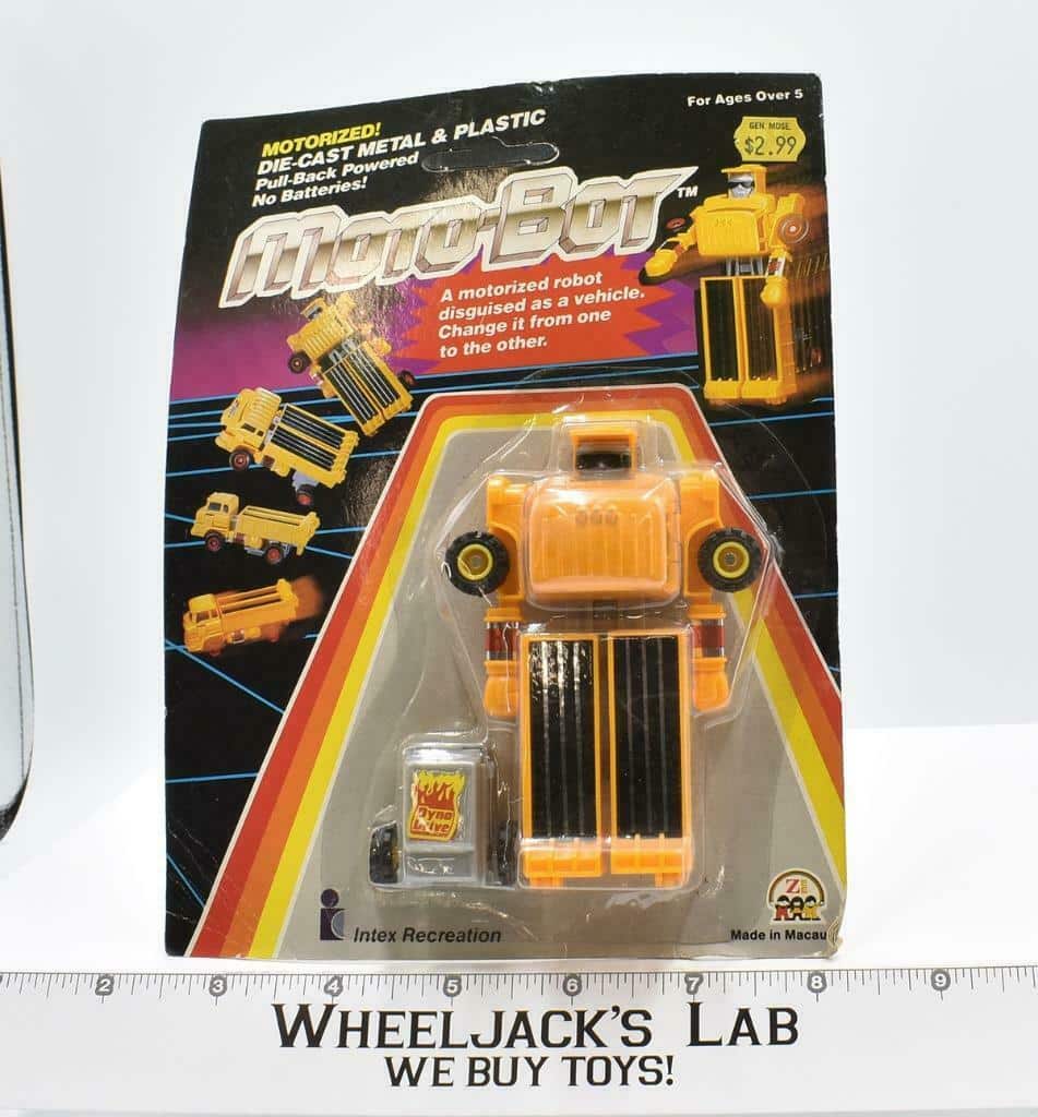 Dump Truck Zee Moto-Bot NIB NEW Intex 1984 Robot Vintage Action Figure ...