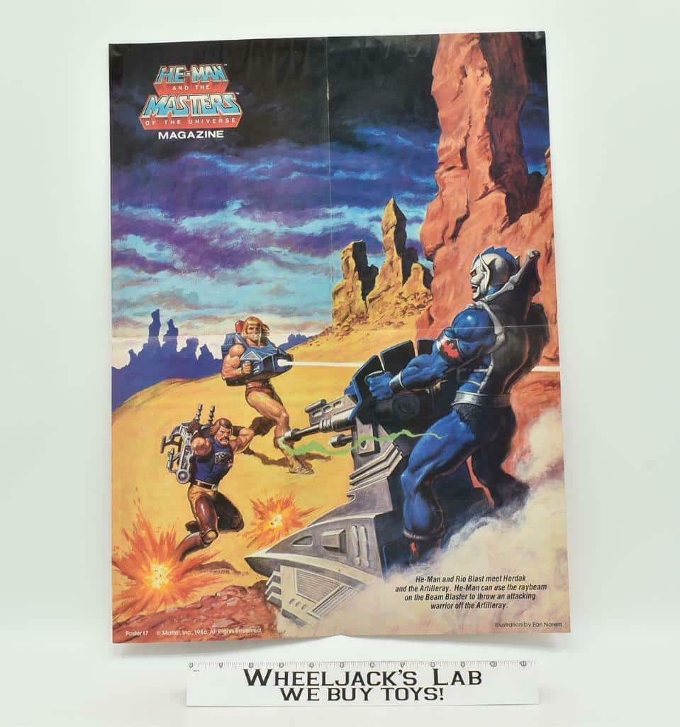 He-Man Masters of the Universe Magazine Poster 17 1986 22x16 Mattel ...
