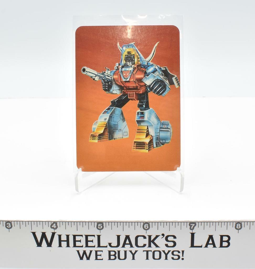 Slag Card 33 Variant Color 1985 G1 Transformers Action Trading Cards ...