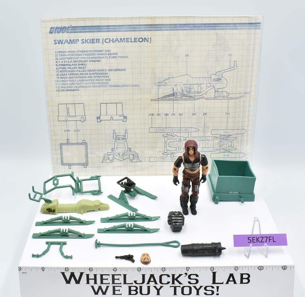 Zartan The Enemy W/ Swamp Skier 100% Complete GI Joe 1984 Hasbro ...