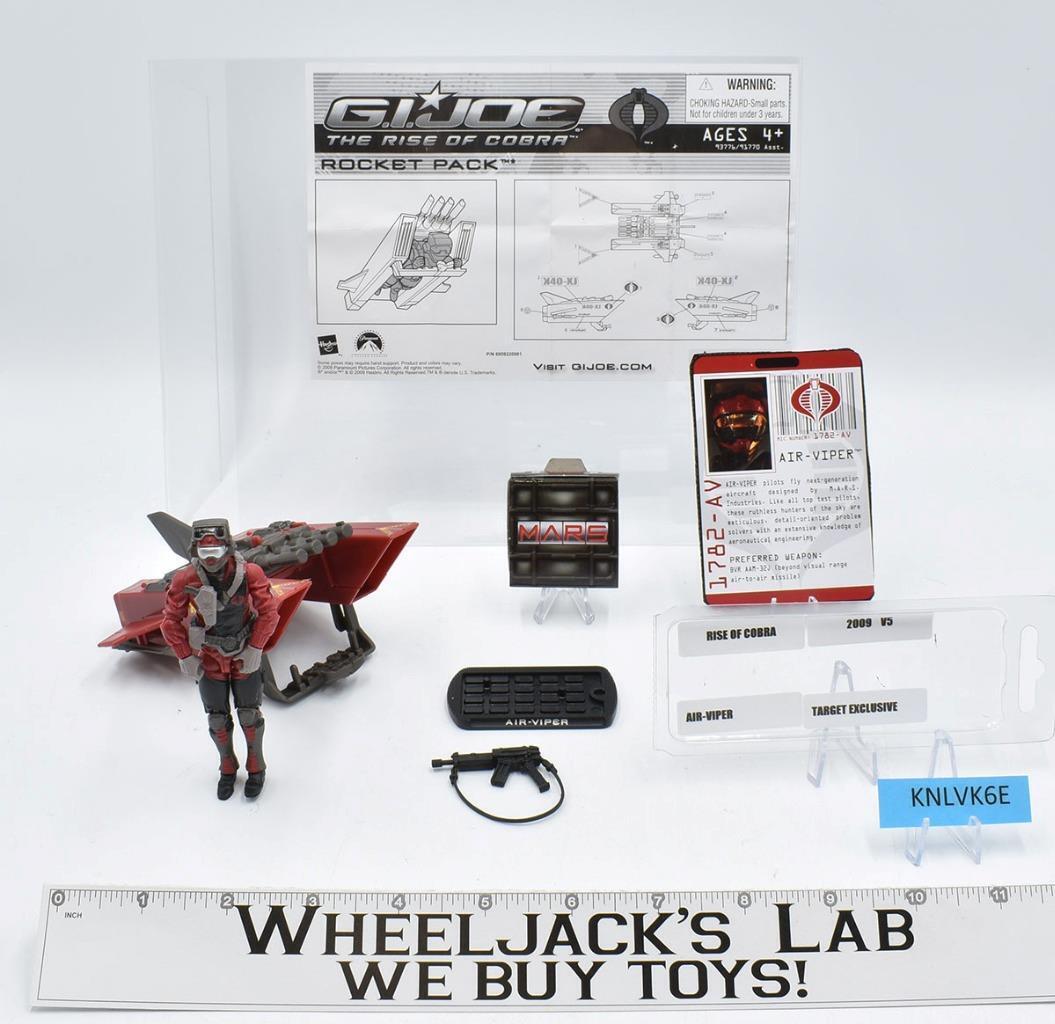 Rocket Pack With Air Viper 100% Complete G.I. Joe 2009 Hasbro Vehicle ...