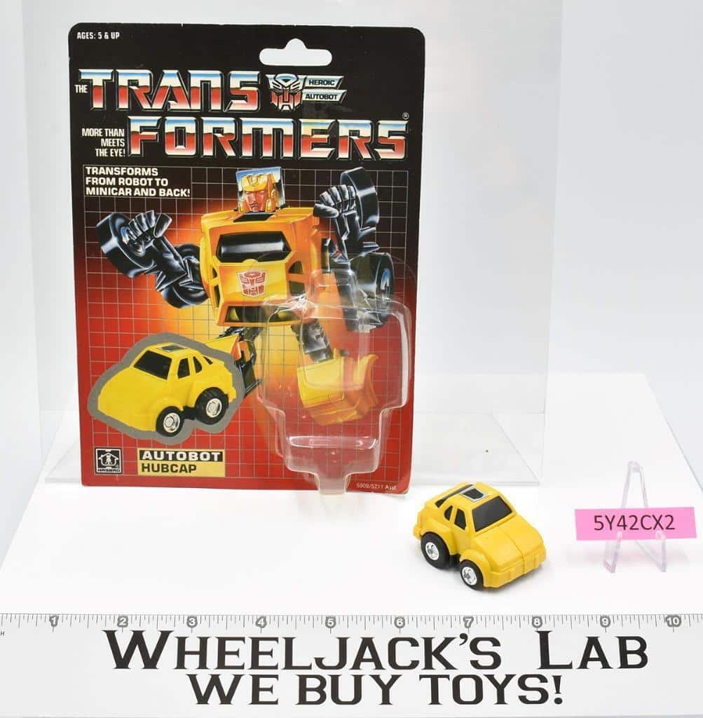 Hubcap NR MINT 100% Complete W/Cardback + BUBBLE Hasbro 1985 G1 ...