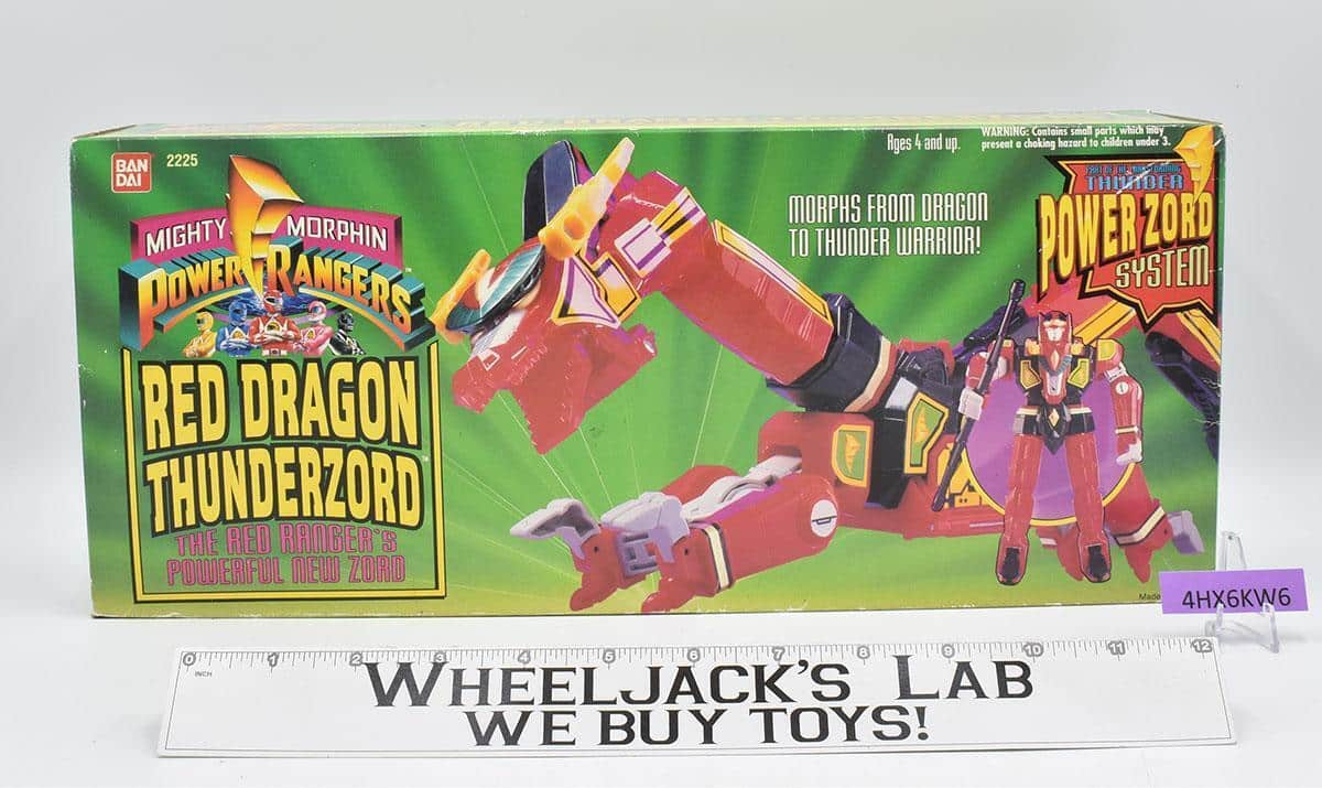 Red Dragon Thunderzord NEW MIB Mighty Morphin Power Rangers 1994 Bandai ...
