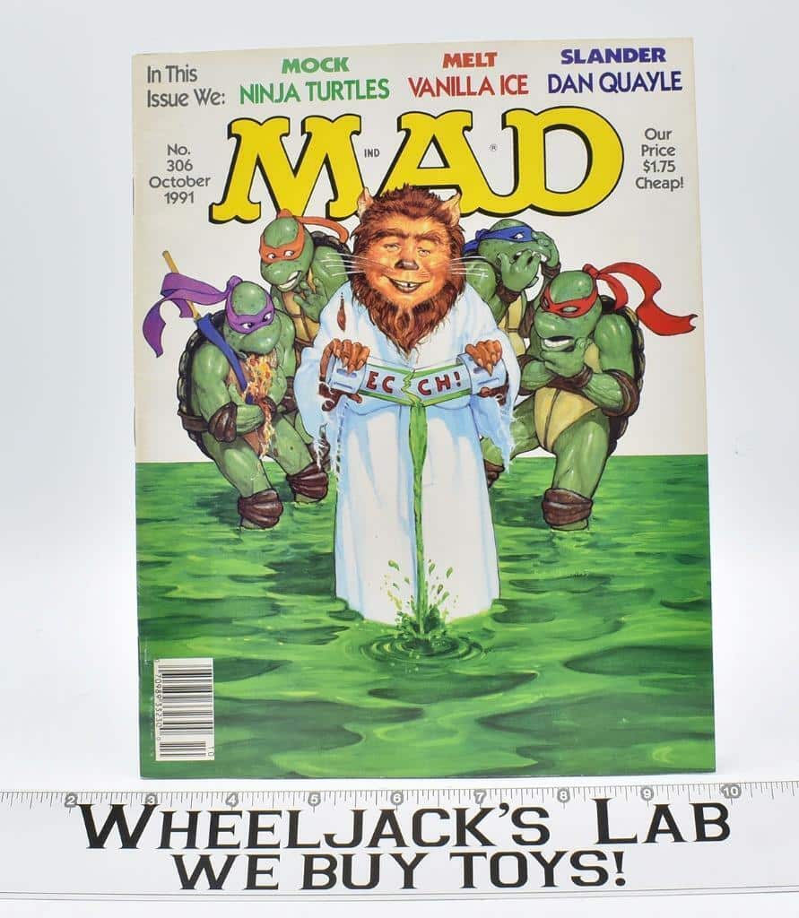 MAD Magazine #306 October 1991 Teenage Mutant Ninja Turtles Cover ...