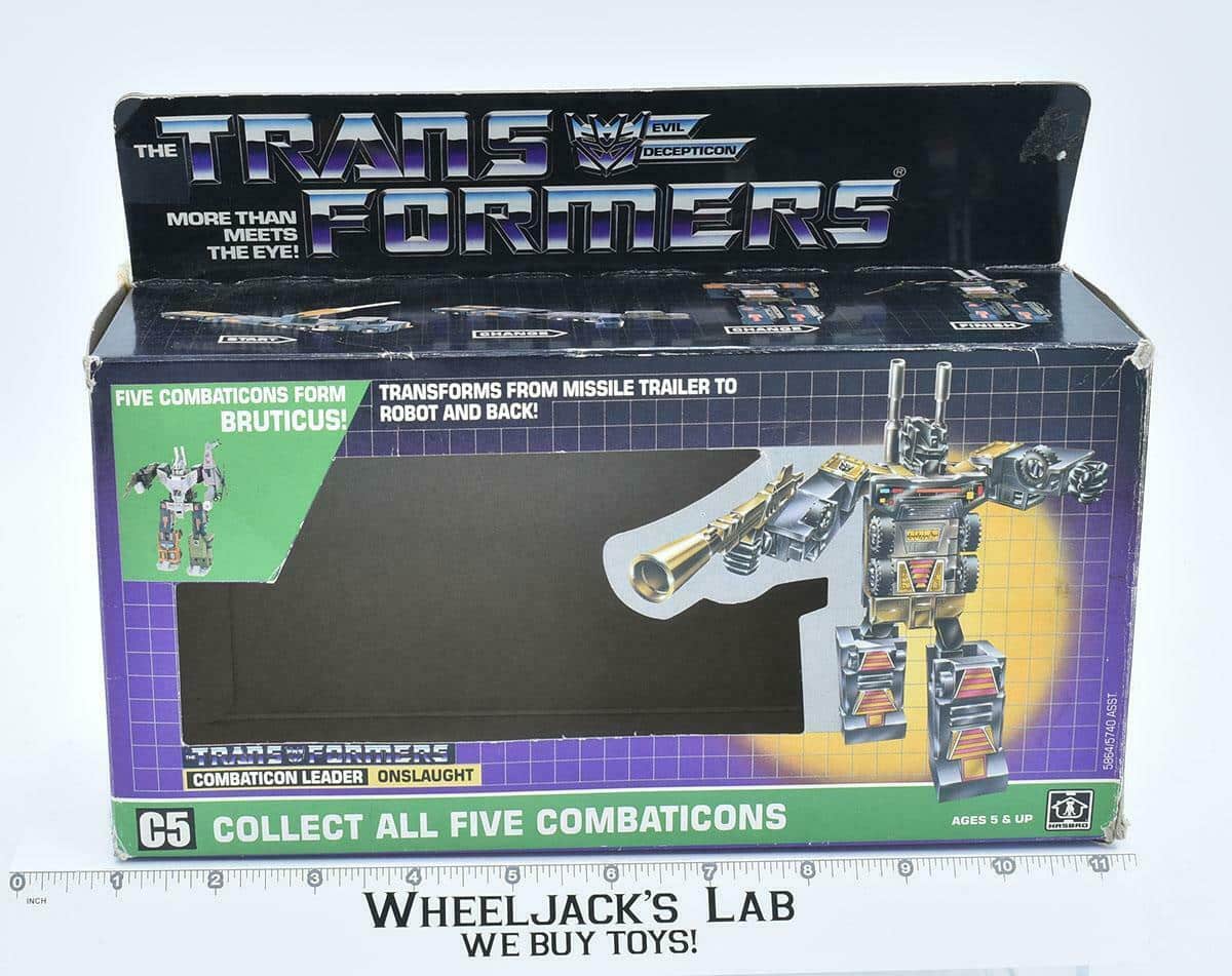 Onslaught EMPTY BOX 1986 Vintage G1 Transformers Action Figure ...
