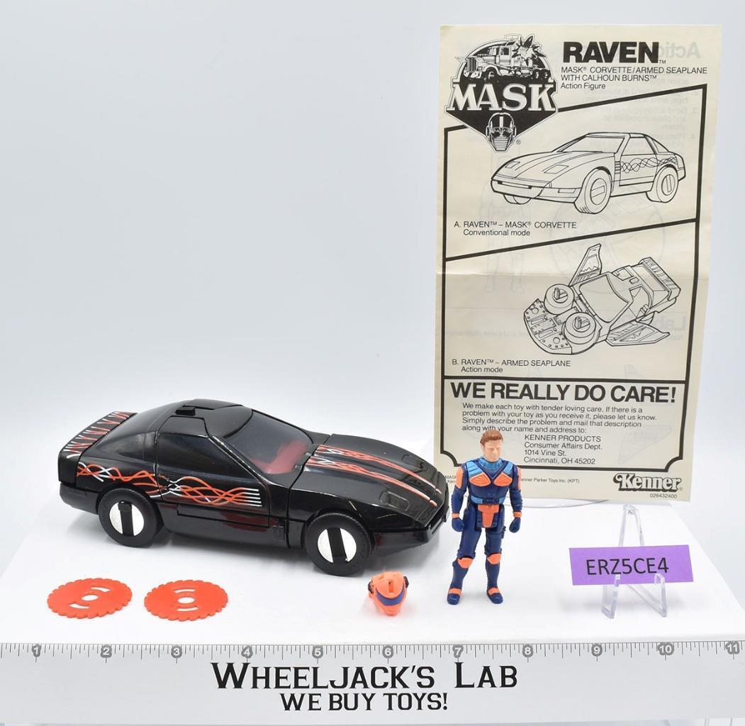 Raven W/Calhoun Burns 100% Complete 1986 MASK M.A.S.K. Kenner Action ...