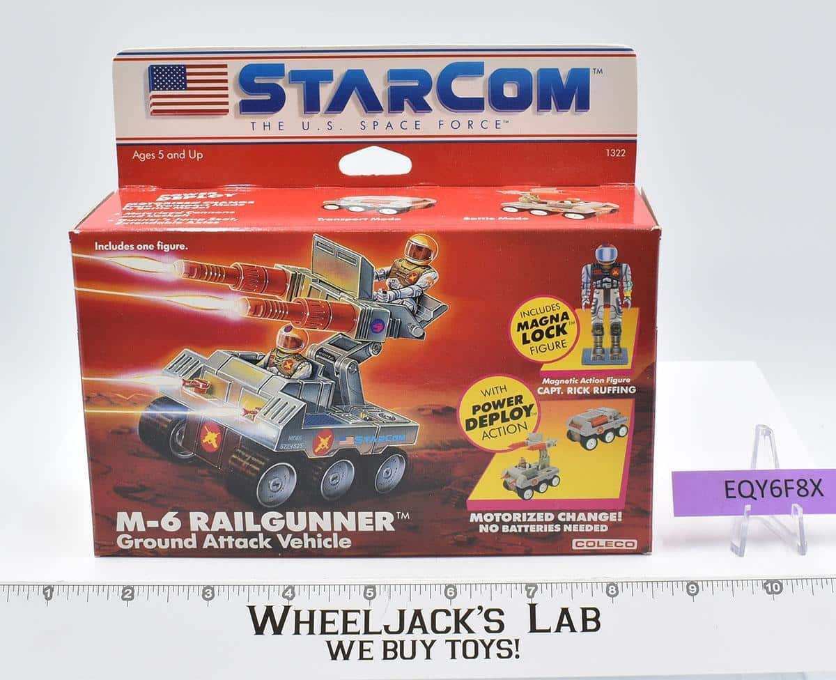 M-6 Rail Gunner WORKS Complete Starcom 1986 Coleco Action Figure ...