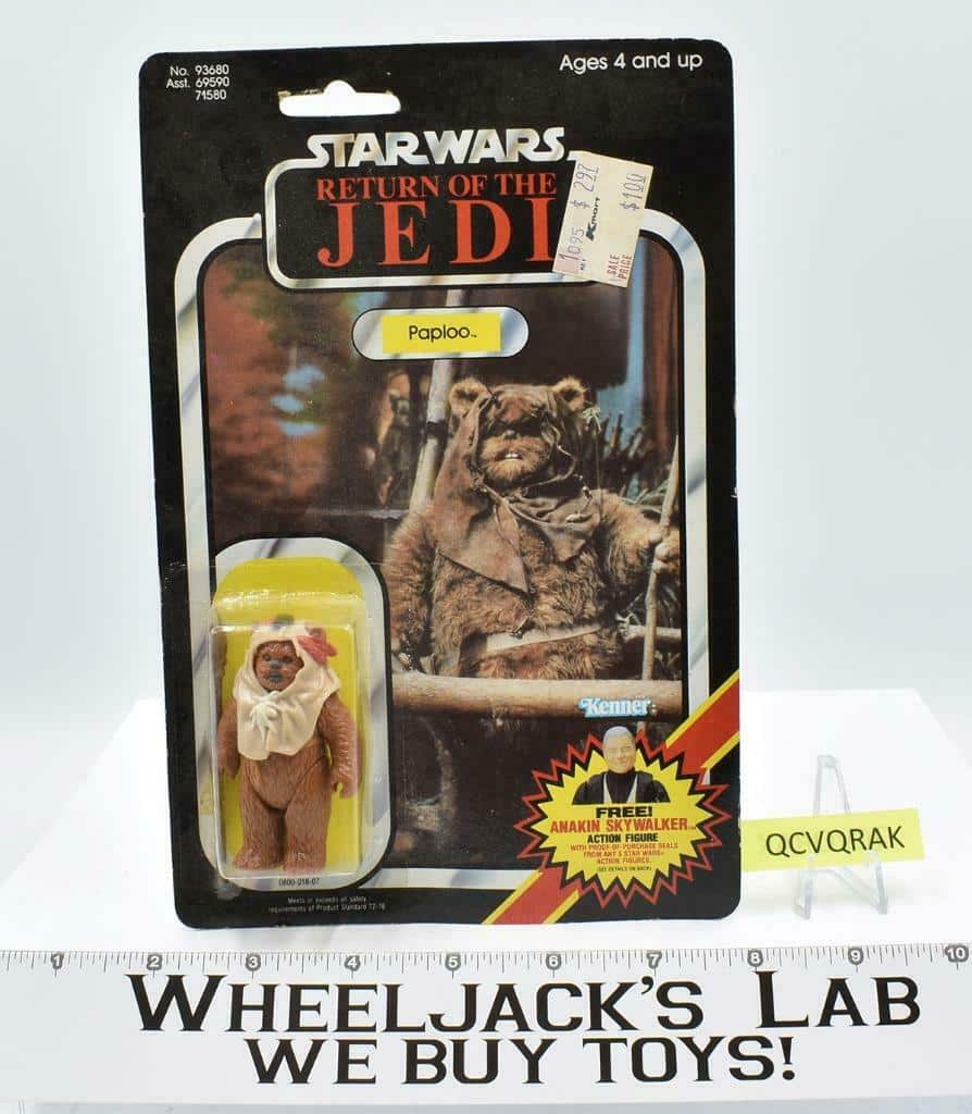Paploo Ewok 79 Back Star Wars ROTJ 1984 Kenner Figure NEW MOSC - Wheeljack's Lab