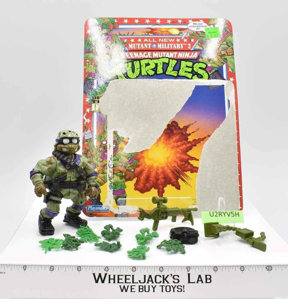 Delta Team Don w/Cardback NR MINT 100% Complete TMNT 1992 Playmates ...