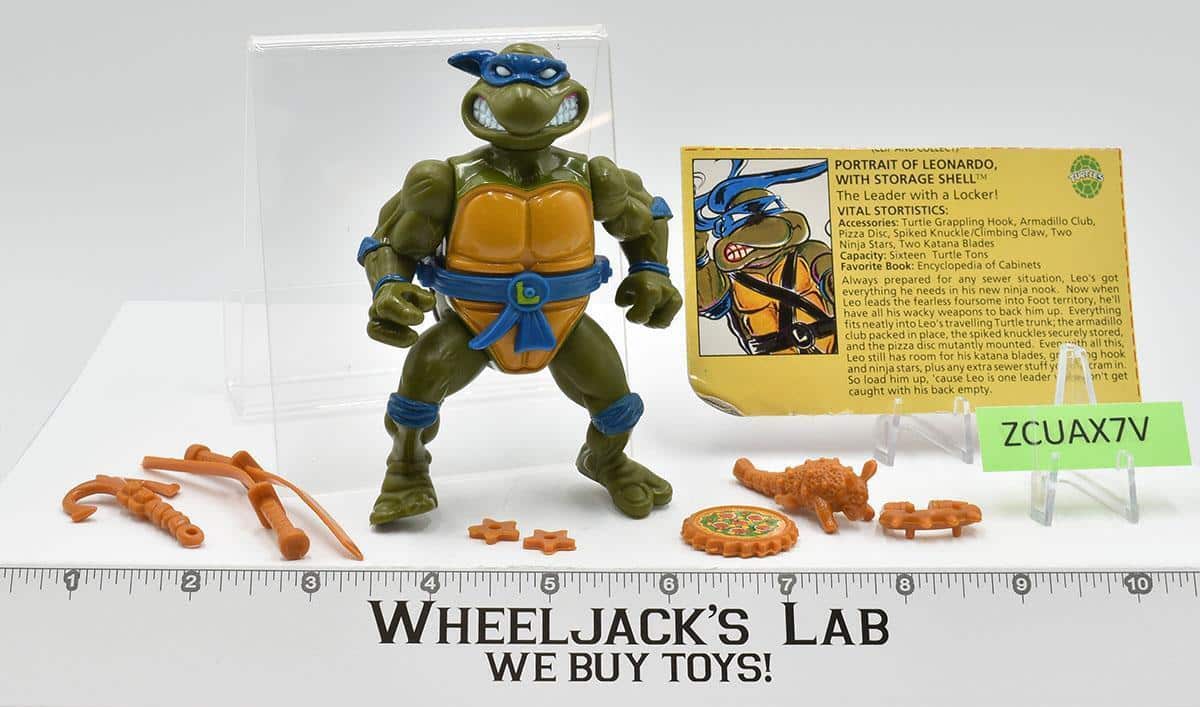 Storage Shell Leonardo 100% Complete NR MINT TMNT 1991 Playmates ...