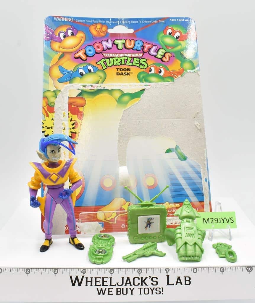Toon Dask w/Cardback NR MINT 100% Complete TMNT 1993 Playmates Action ...