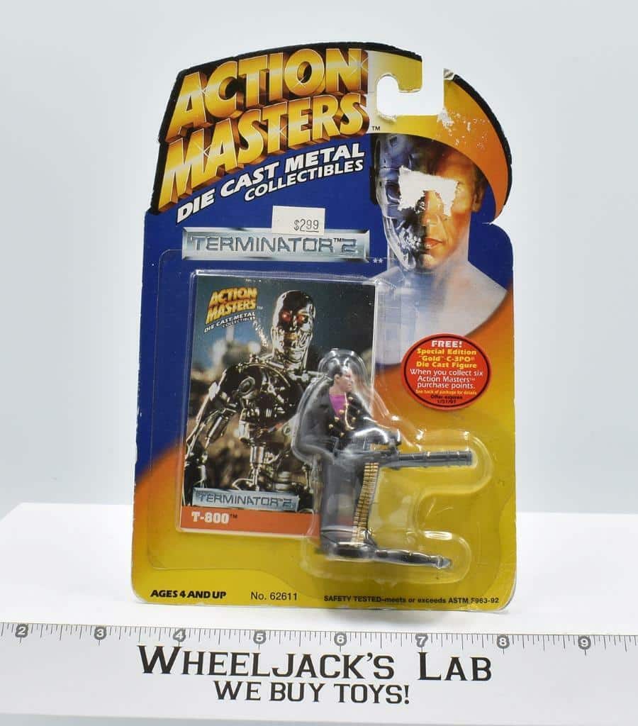 T-800 Action Masters Terminator 2 1994 Kenner MOSC Die Cast Metal ...