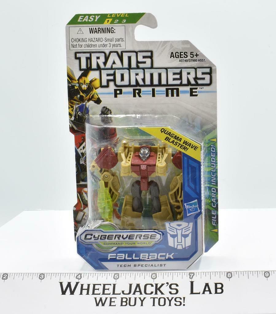 Fallback Transformers Prime Cyberverse 2012 Hasbro Figure MOSC NEW SEALED - Wheeljack's Lab
