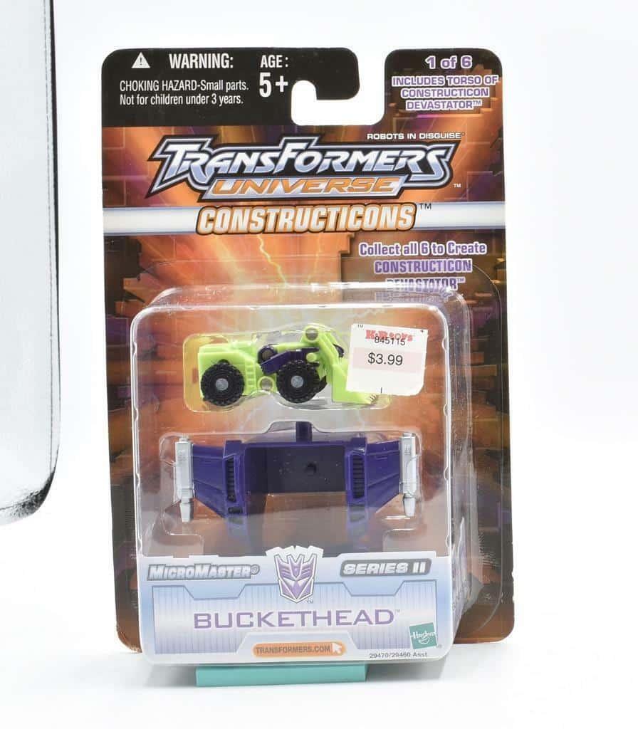 Buckethead MOSC NEW Transformers Universe Micro Master 2004 RID Hasbro ...