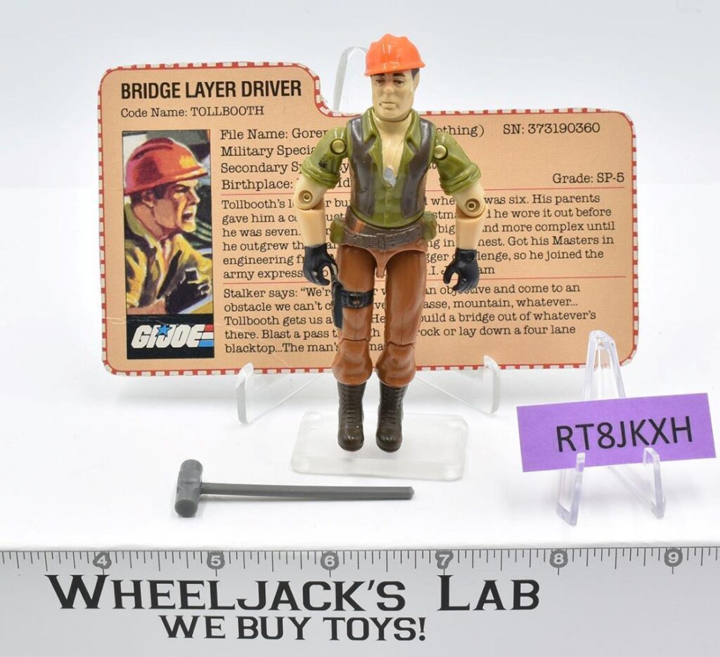 Tollbooth V1 100% Complete G.I. Joe 1985 Hasbro Vintage Action Figure ...