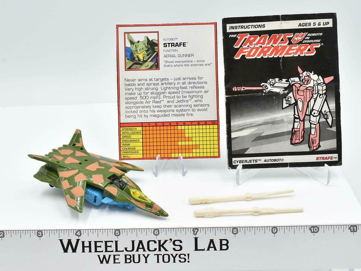 G2 Strafe Cyberjet 100% Complete 1994 Hasbro Transformers Action Figure ...