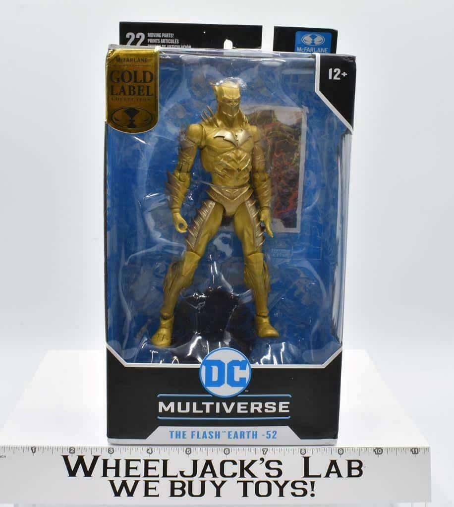 Flash Earth-52 Dark Knights: Metal Multiverse 7" McFarlane Toys Gold ...