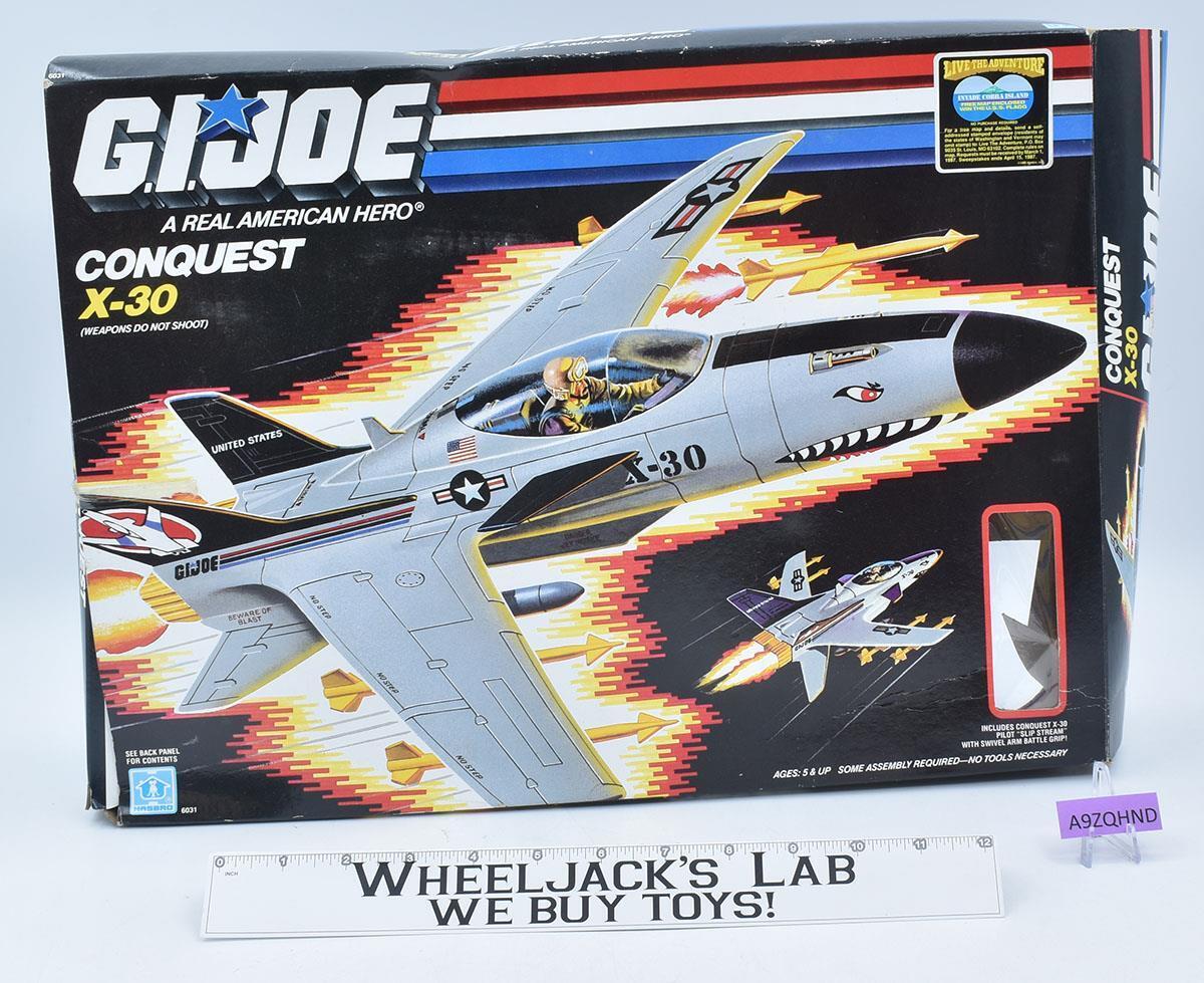 Conquest X-30 & Pilot 100% Complete MIB G.I. Joe 1986 Hasbro Vintage ...