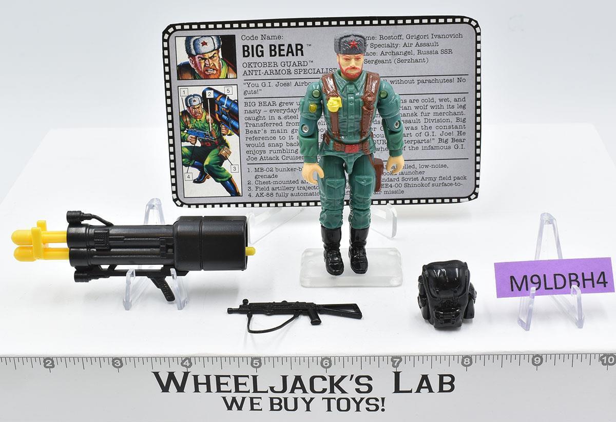 Big Bear V1 100% Complete G.I. Joe 1992 Hasbro Vintage Action Figure ...