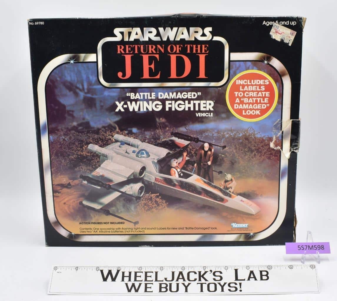 Battle Damaged X-Wing Complete W/Box & INSERT Star Wars 1977 Kenner ...