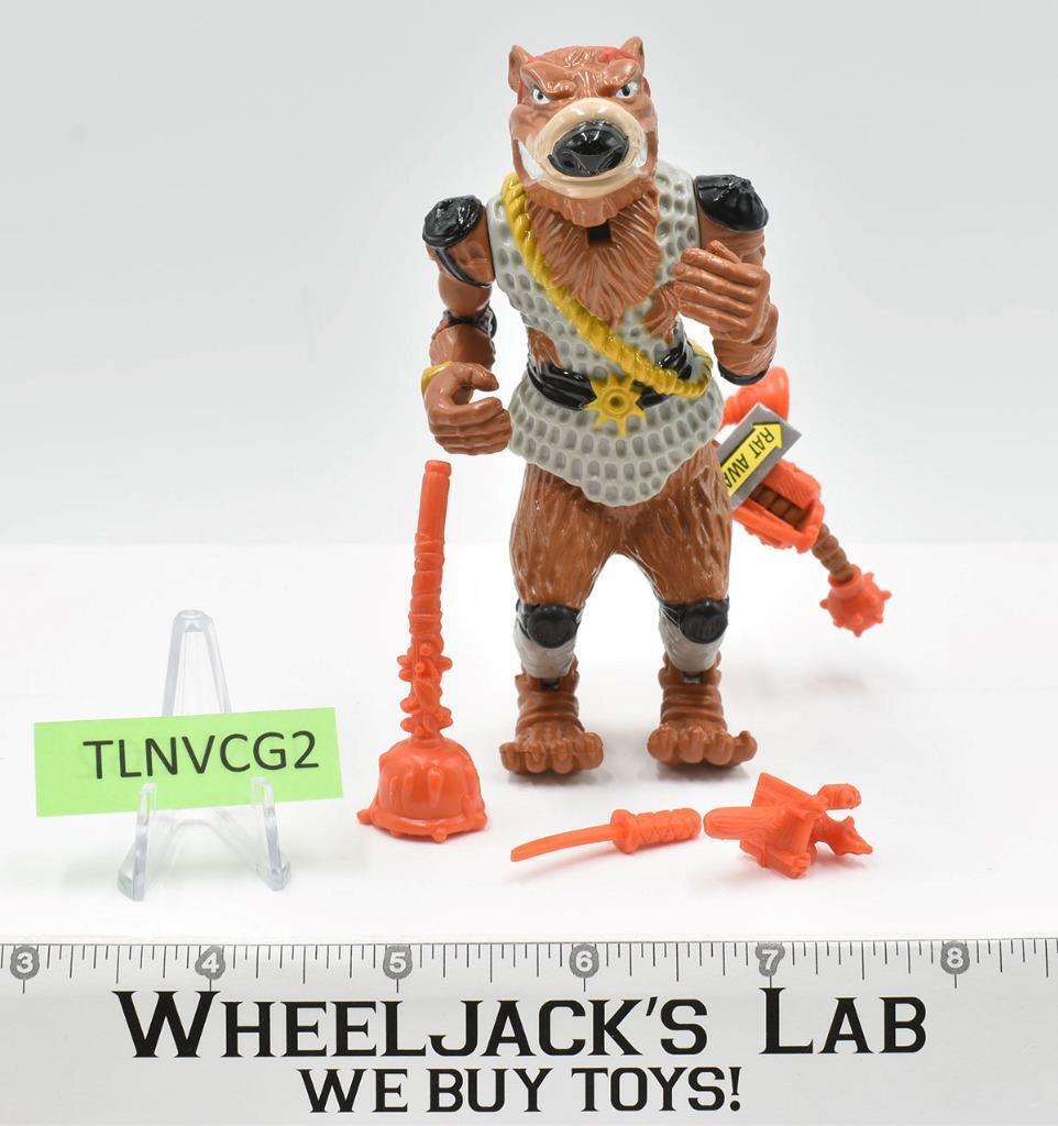 Creepy Crawlin Splinter 100% Complete TMNT 1990 Playmates Action Figure ...