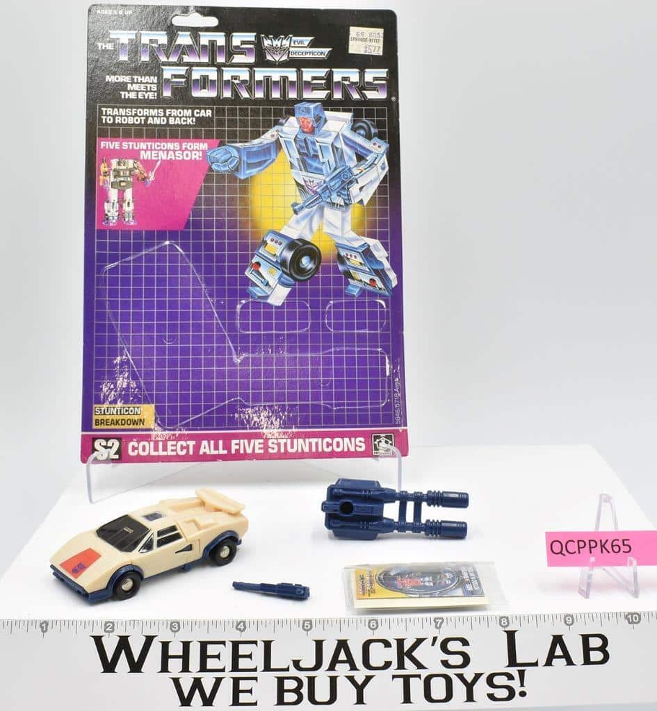 Breakdown 100% Complete W/CARDBACK 1986 Vintage G1 Transformers Action ...