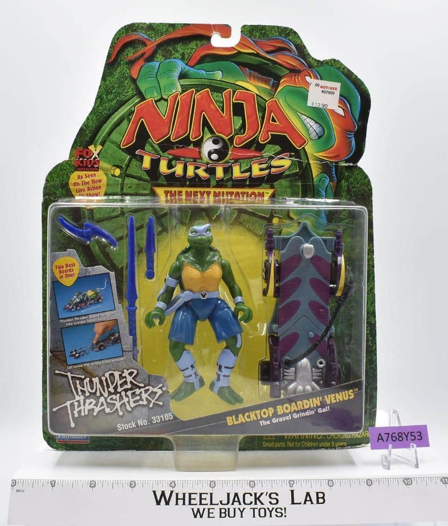 Blacktop Boardin' Venus TMNT Next Mutation 1997 Playmates MOSC NEW ...