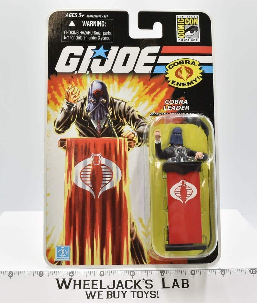 Cobra Leader Cobra Commander SDCC Exclusive G.I. Joe 2008 Hasbro NEW ...