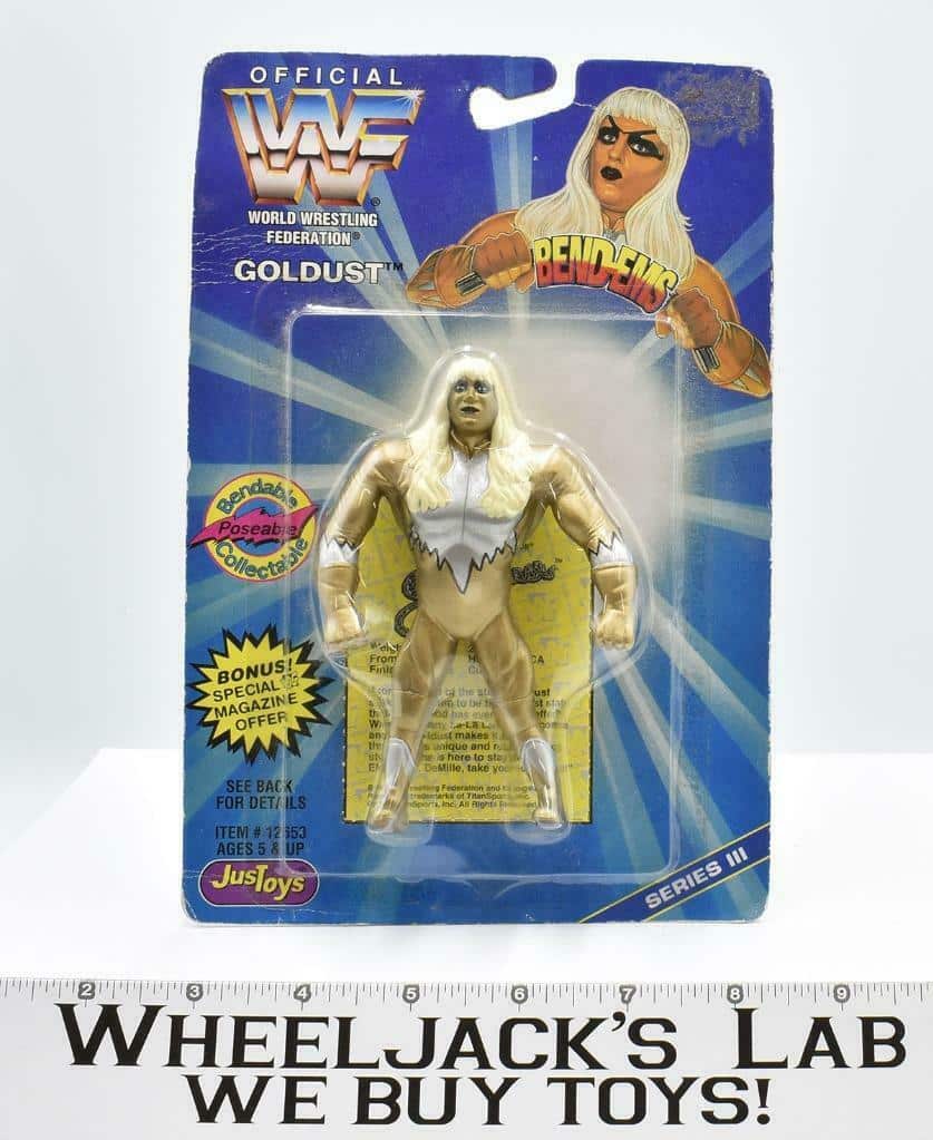 Goldust 4.5" Bend-Ems WWF 1996 Just Toys Wrestling Figure - Wheeljack's Lab