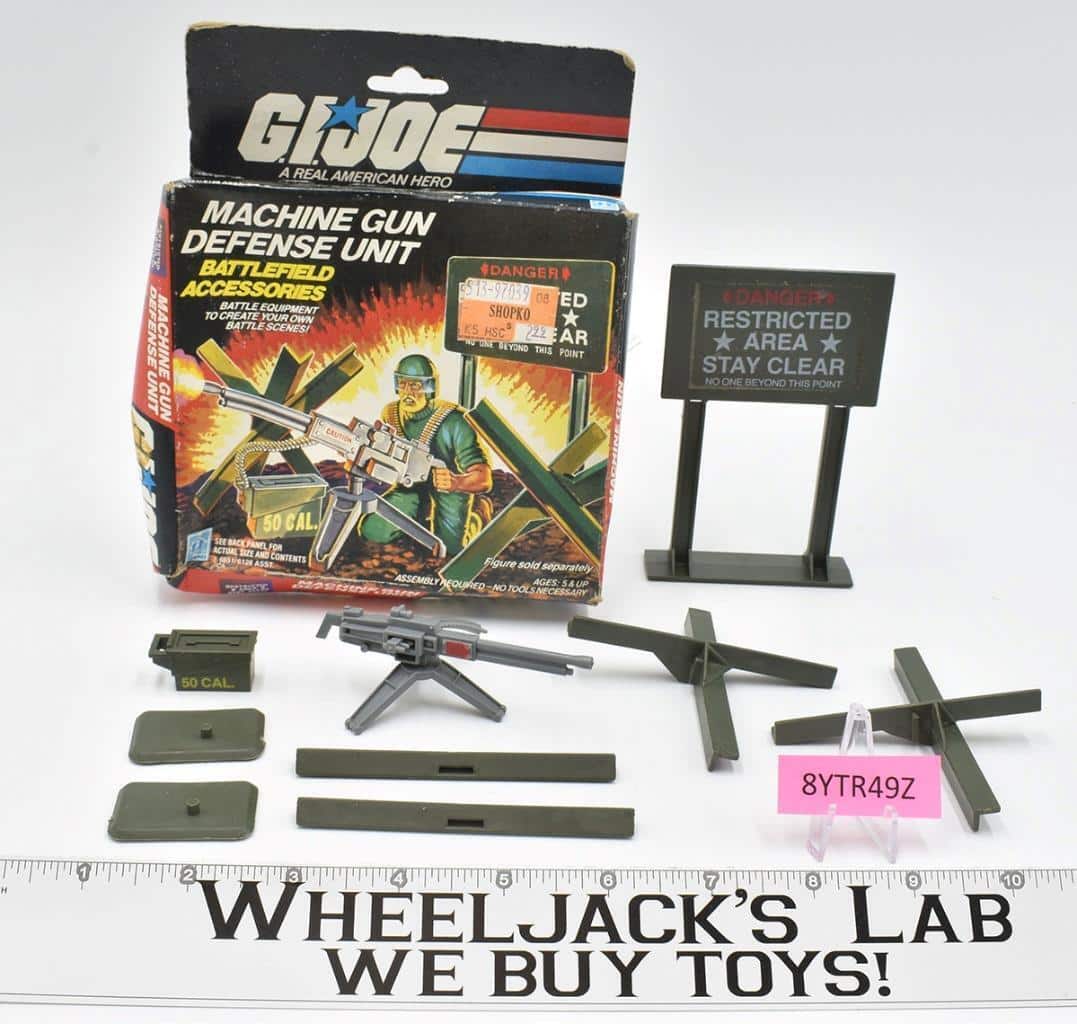 Machine Gun Defense Unit 100% Complete W/Box GI Joe 1984 Hasbro Vintage ...