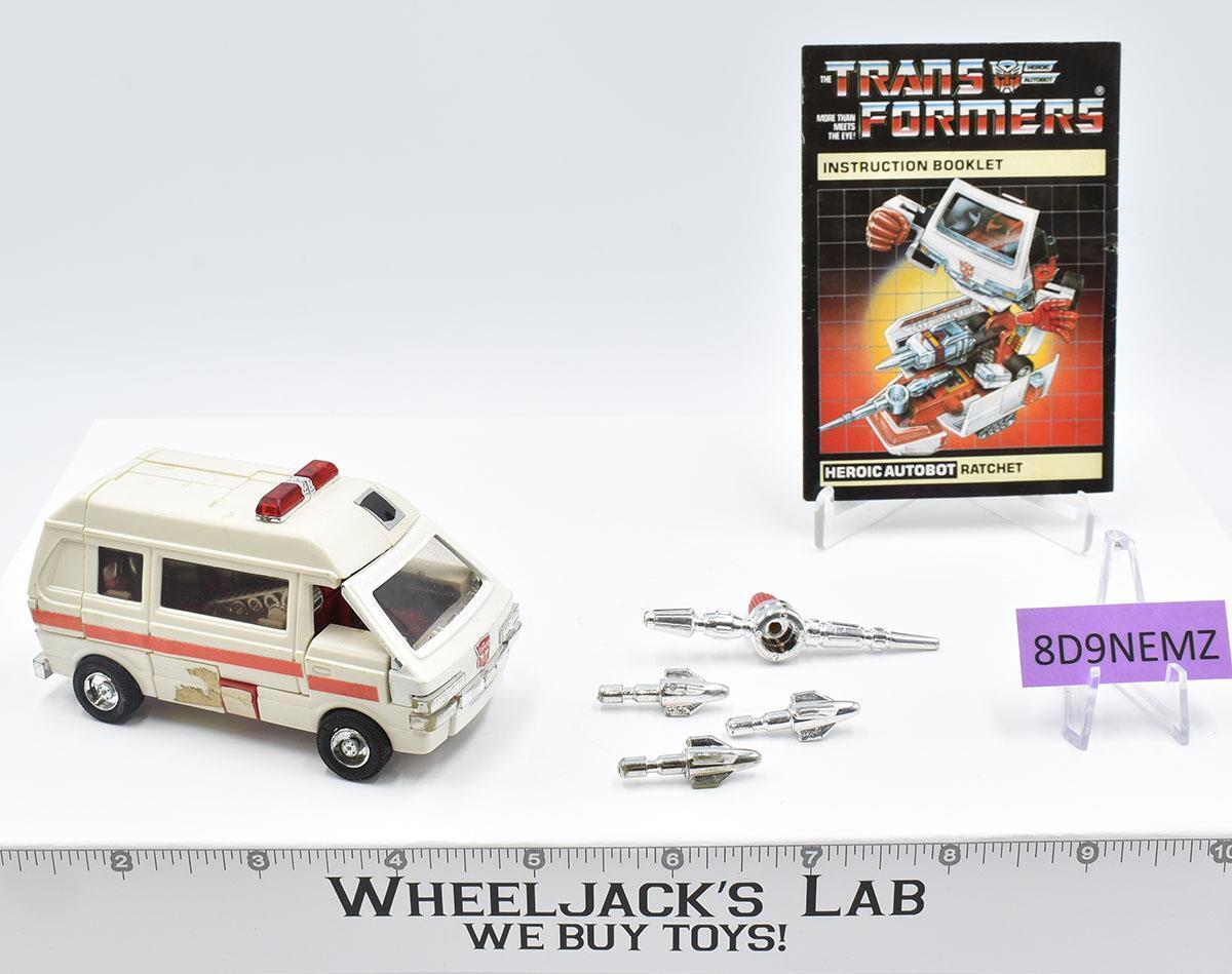 Ratchet 100% Complete 1985 Vintage Hasbro G1 Transformers Action Figure ...