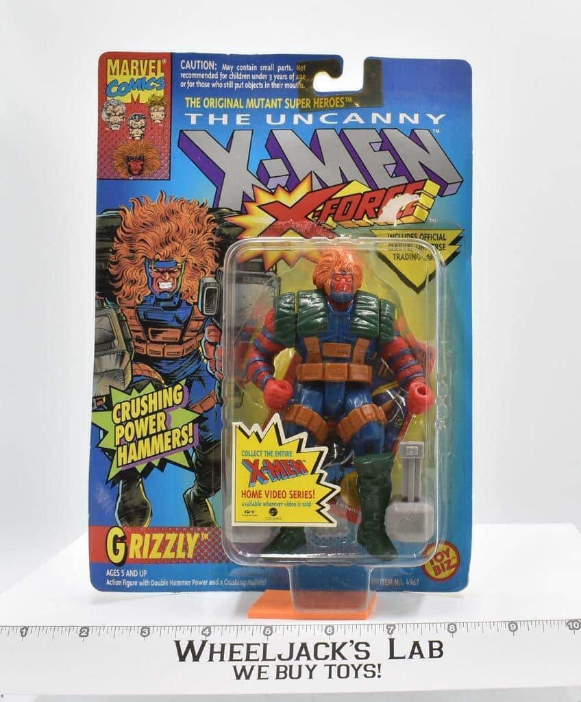 Grizzly Marvel Comics The Uncanny X-Men X-Force MOSC 1993 Toybiz ...