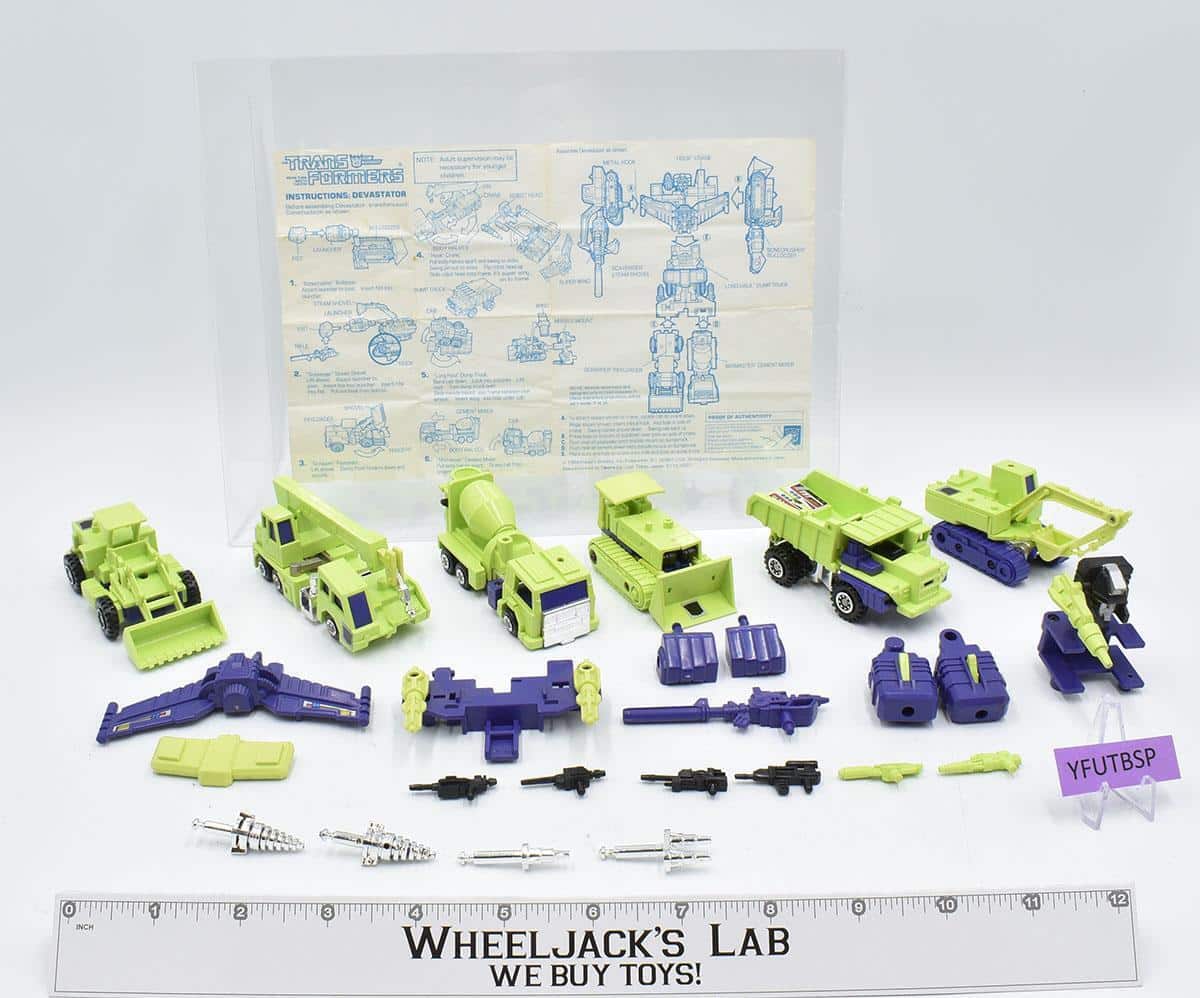 Devastator 100% Complete Vintage 1985 G1 Transformers Hasbro Action ...