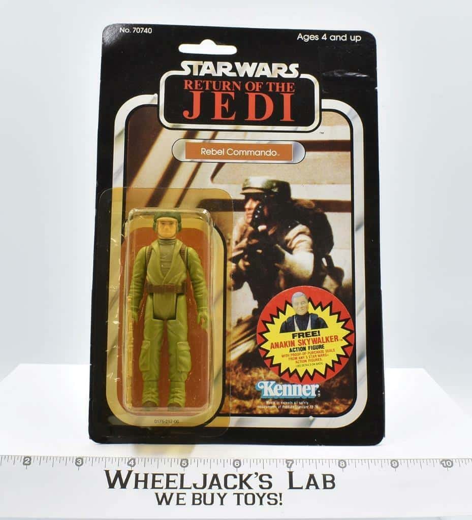 Rebel Commando 79 Back Star Wars ROTJ 1984 Kenner Figure NEW MOSC - Wheeljack's Lab